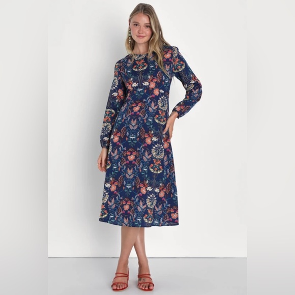 I. Madeline Garden Splendor | Dresses | Garden Splendor Navy Blue ...